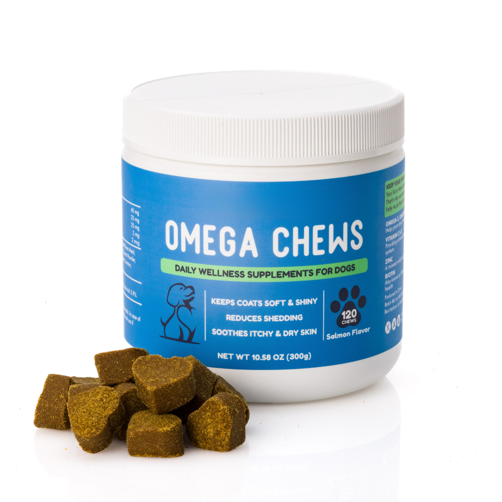 Omega Daily Chews Supplement for Dogs - Salmon Flavour 120 Chews